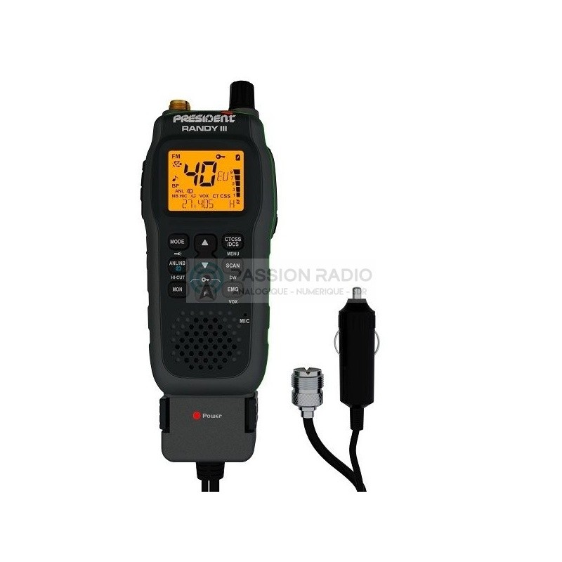 RANDY-3 : Talkie-Walkie 27Mhz Président 4W AM FM