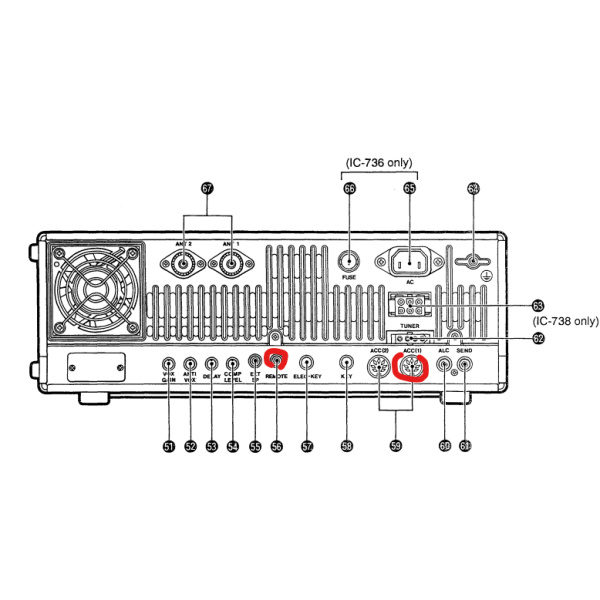 Cable Digirig pour ICOM avec connecteur DIN8 et 3.5mm TRS